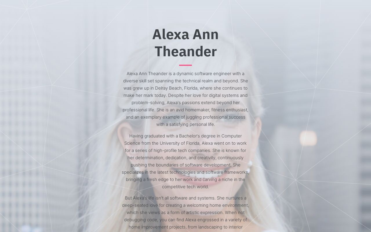 Alexa Ann Theander